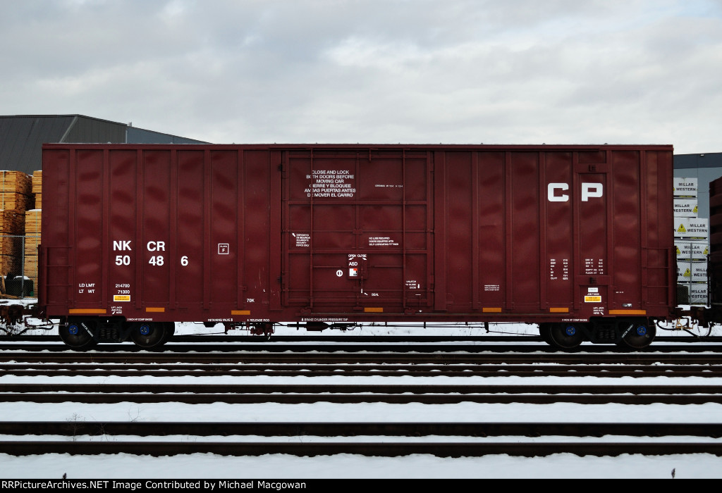 NKCR 50486 50-6 ft (6275 cu ft) Single Door Excess Height Boxcar CP RAIL